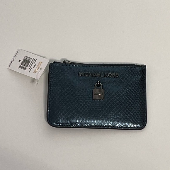 KORS Michael Kors | Bags | Michael Kors Adele Black Coin Card Wallet ...